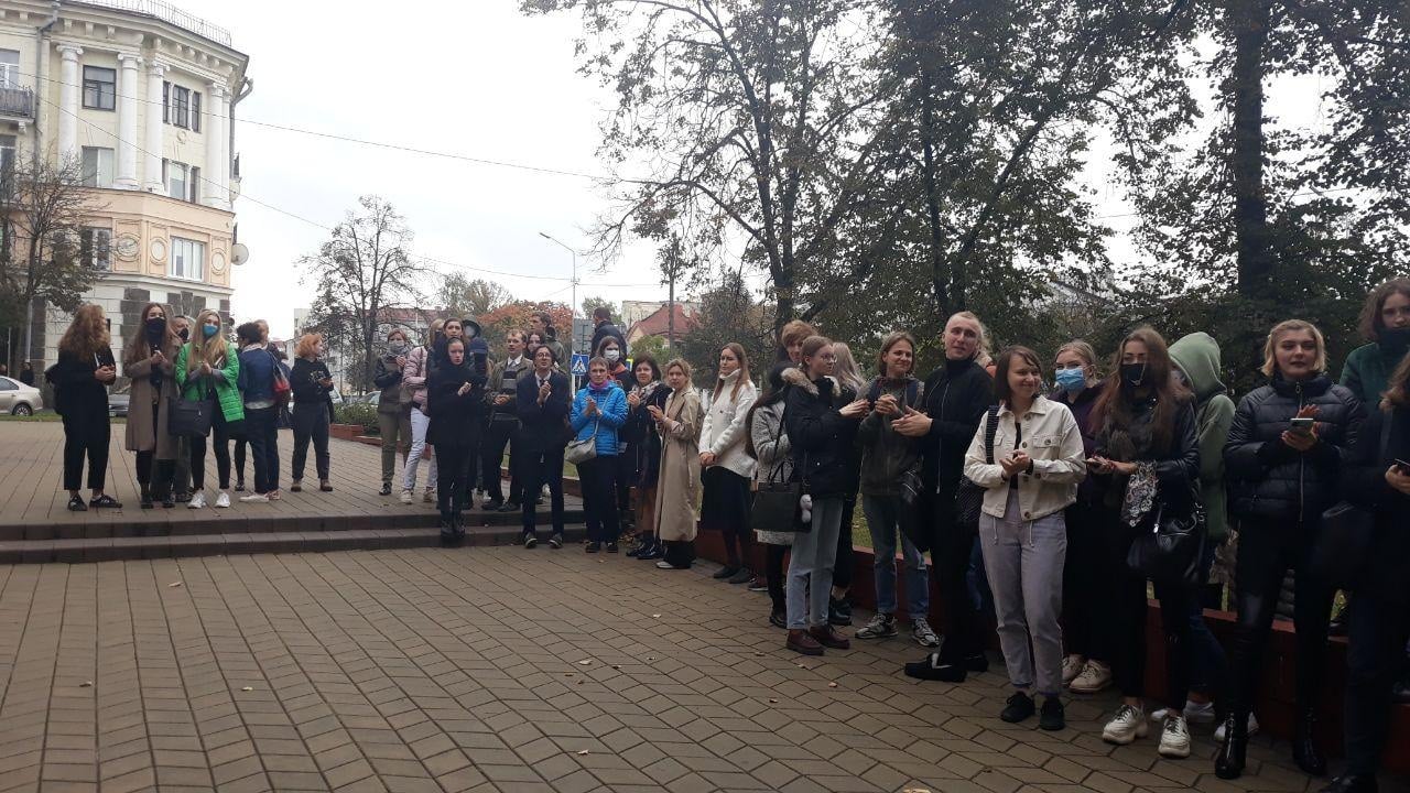 MSLU Students Took Part in an Action of Solidarity With Dzmitry Mazura ...